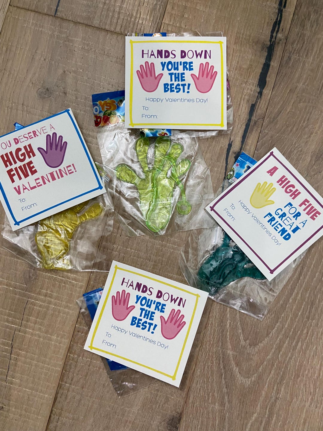 Sticky / Slap Hands Valentines, School Valentines, Valentines for Class ...