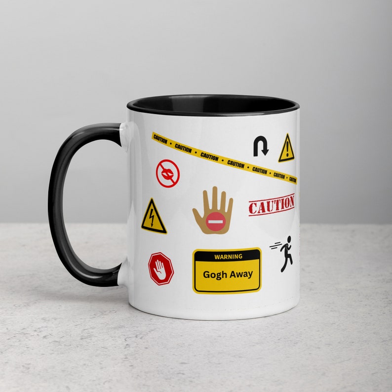 Van Gogh Away Weed Coffee Mug With Original Cannabis Design of Skeleton ...