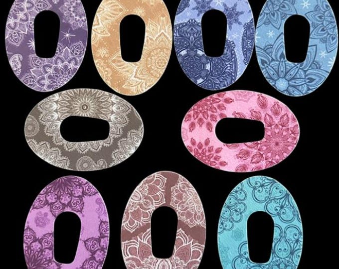 Colorful Mandala Floral Dexcom G6 Patches Dexcom Adhesive Patch 9-CT No ...