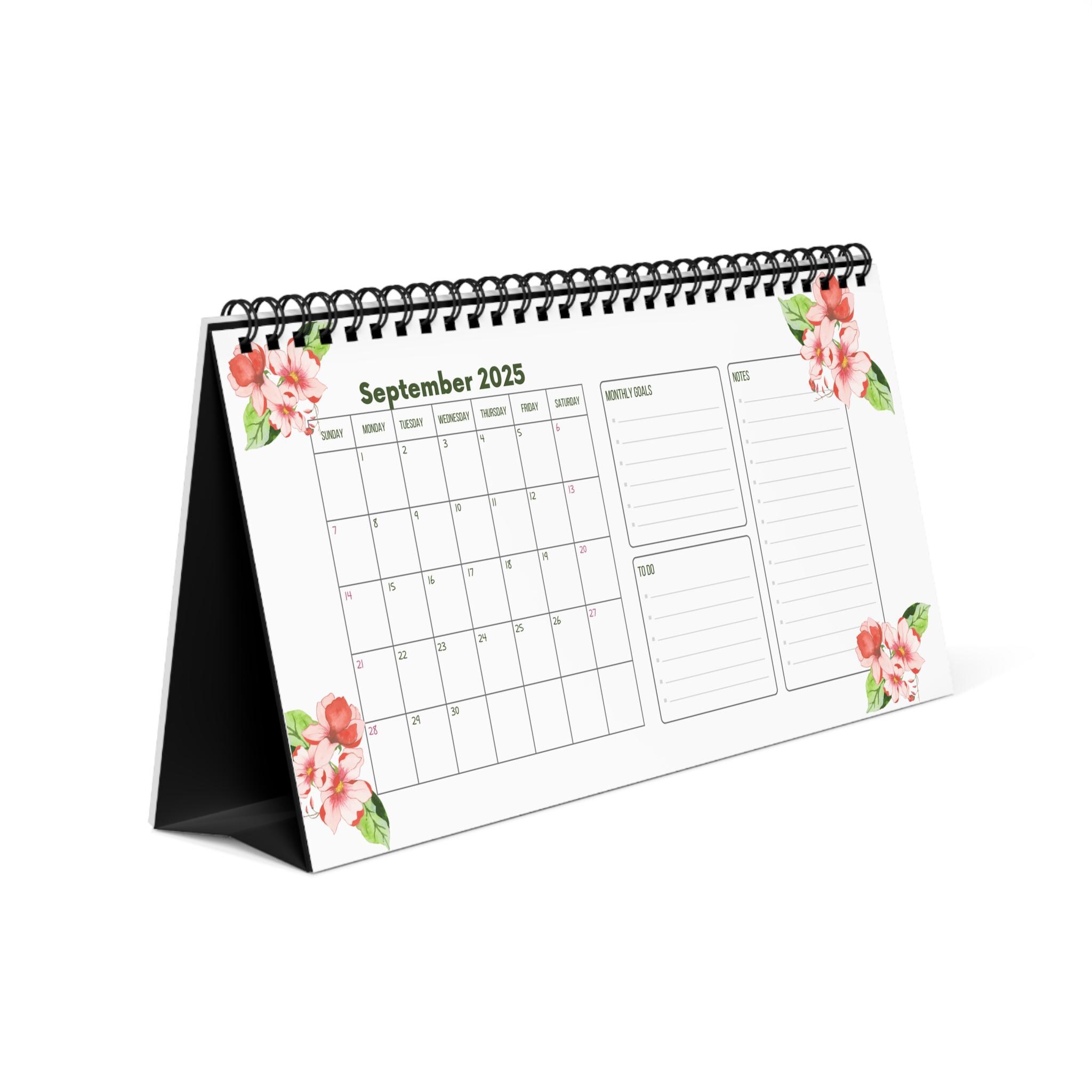 Desktop Calendar 2025 Productivity Desktop Calendar Desktop Planner for ...