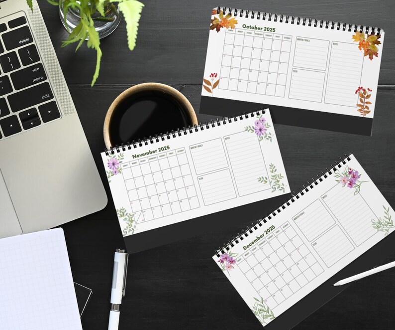 Desktop Calendar 2025 Productivity Desktop Calendar Desktop Planner for ...