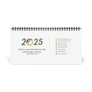Desktop Calendar 2025 Productivity Desktop Calendar Desktop Planner for ...