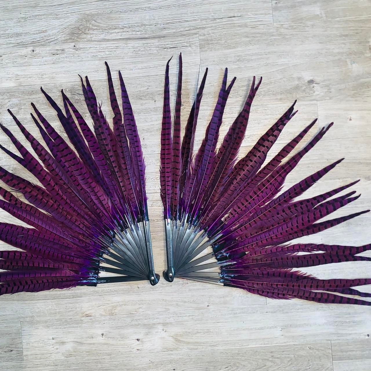 Gorgeous Pheasant Feather Fans - Etsy