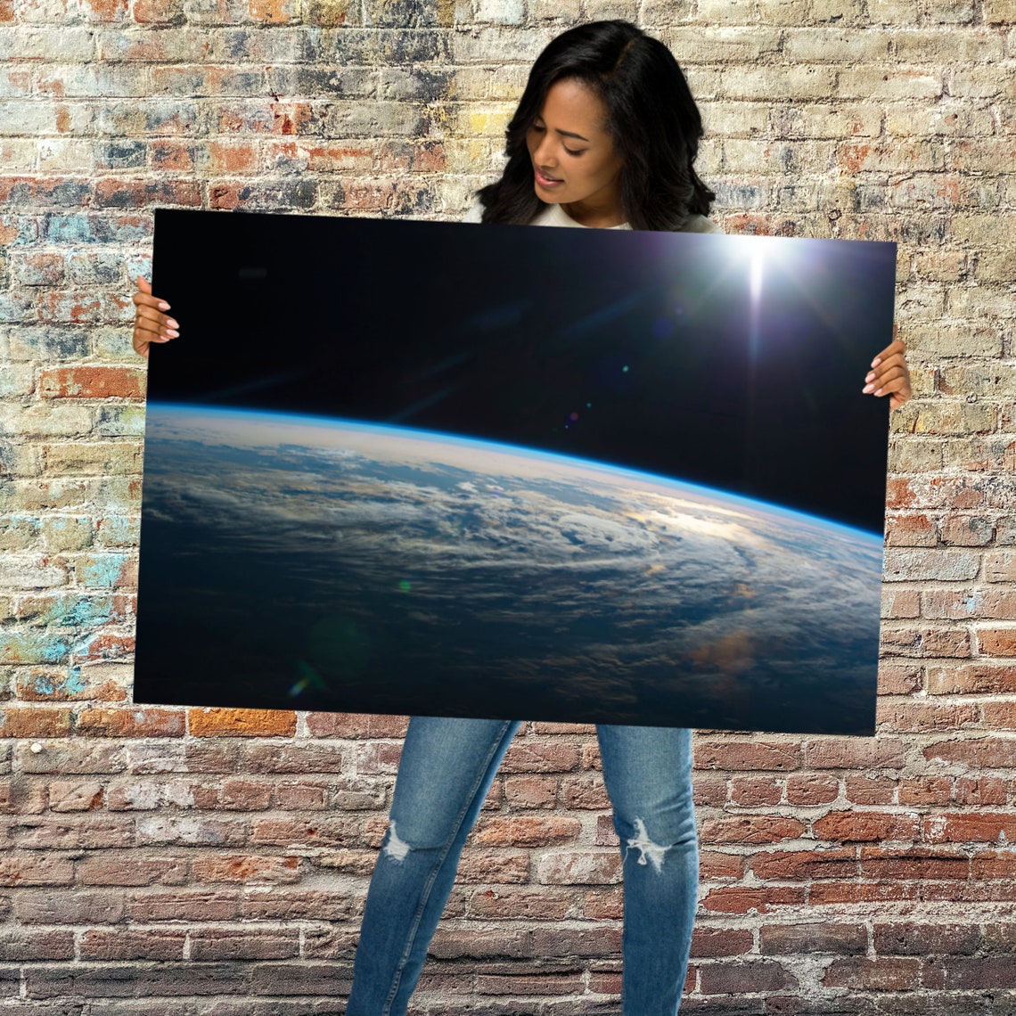 NASA Print: Planet Earth From Space Ideal Space Station Wall Art - Etsy