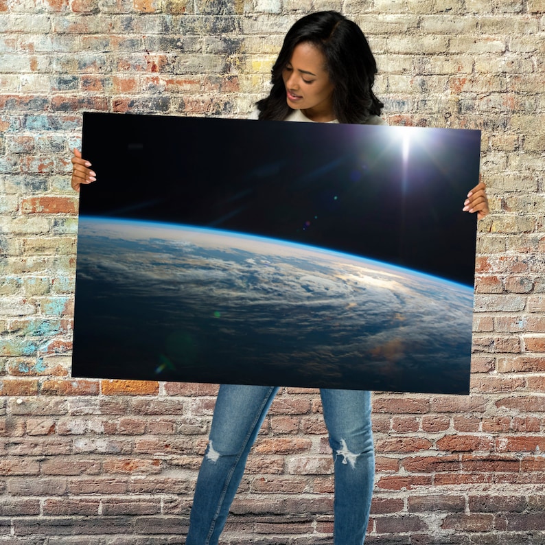 NASA Print: Planet Earth From Space Ideal Space Station Wall Art - Etsy