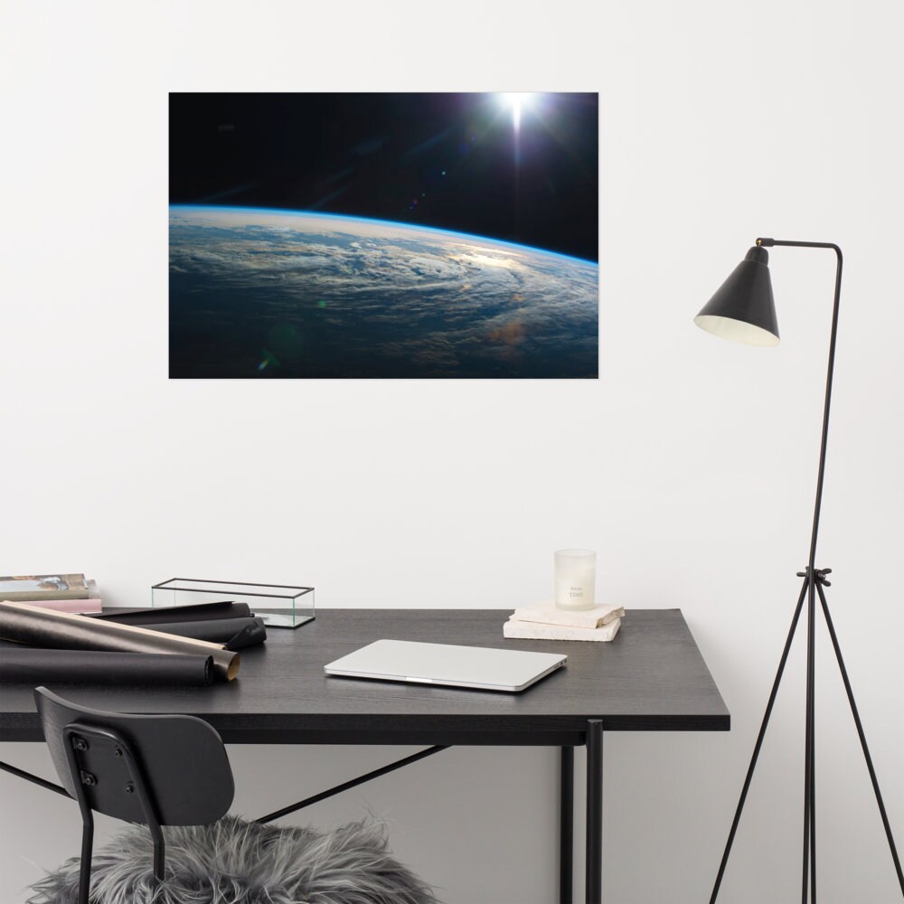 NASA Print: Planet Earth From Space Ideal Space Station Wall Art - Etsy