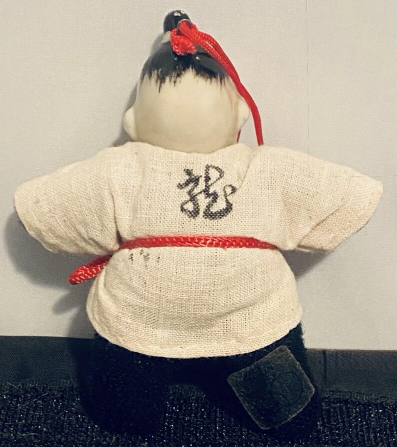 VTG Mini Asian Taiwanese Baby Doll Ninja Child Ornament Dept 56 ...