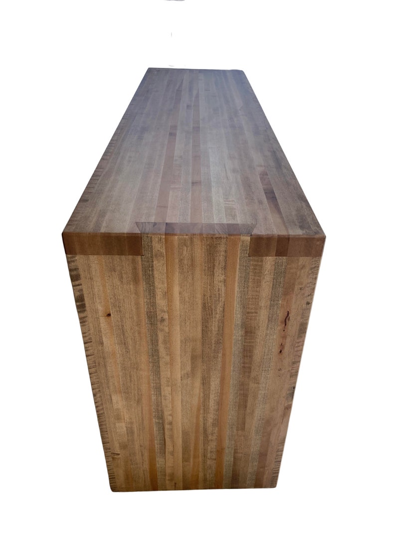 Maple Butcher Block Waterfall Sofa Table - Etsy