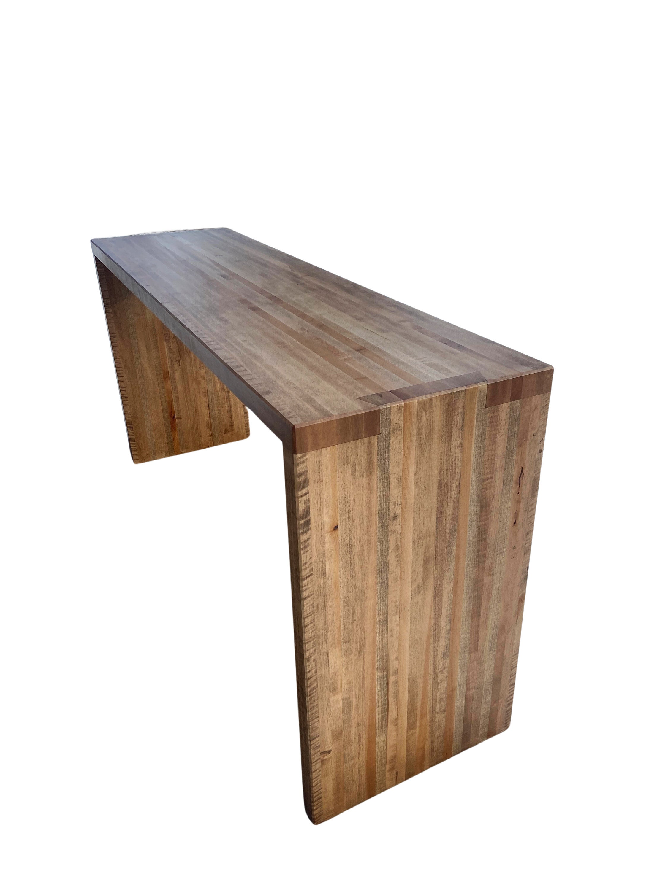 Maple Butcher Block Waterfall Sofa Table - Etsy