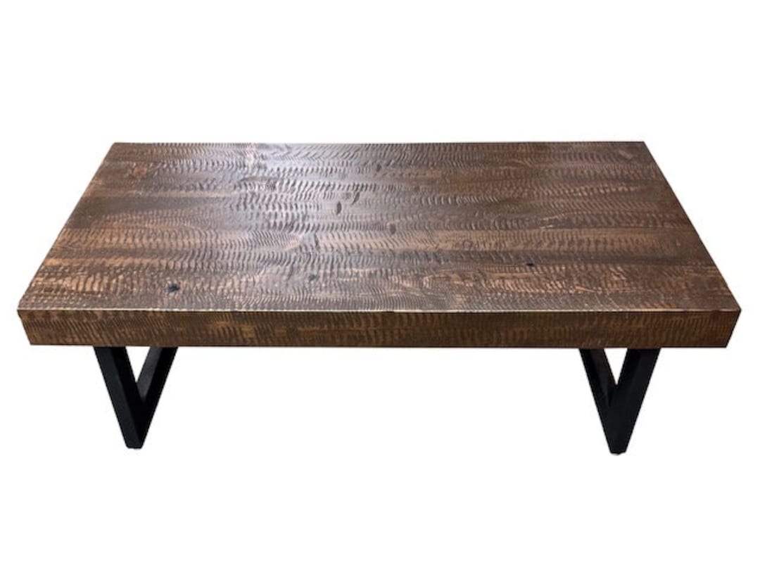 Rustic Sawn Pine Coffee Table - Etsy