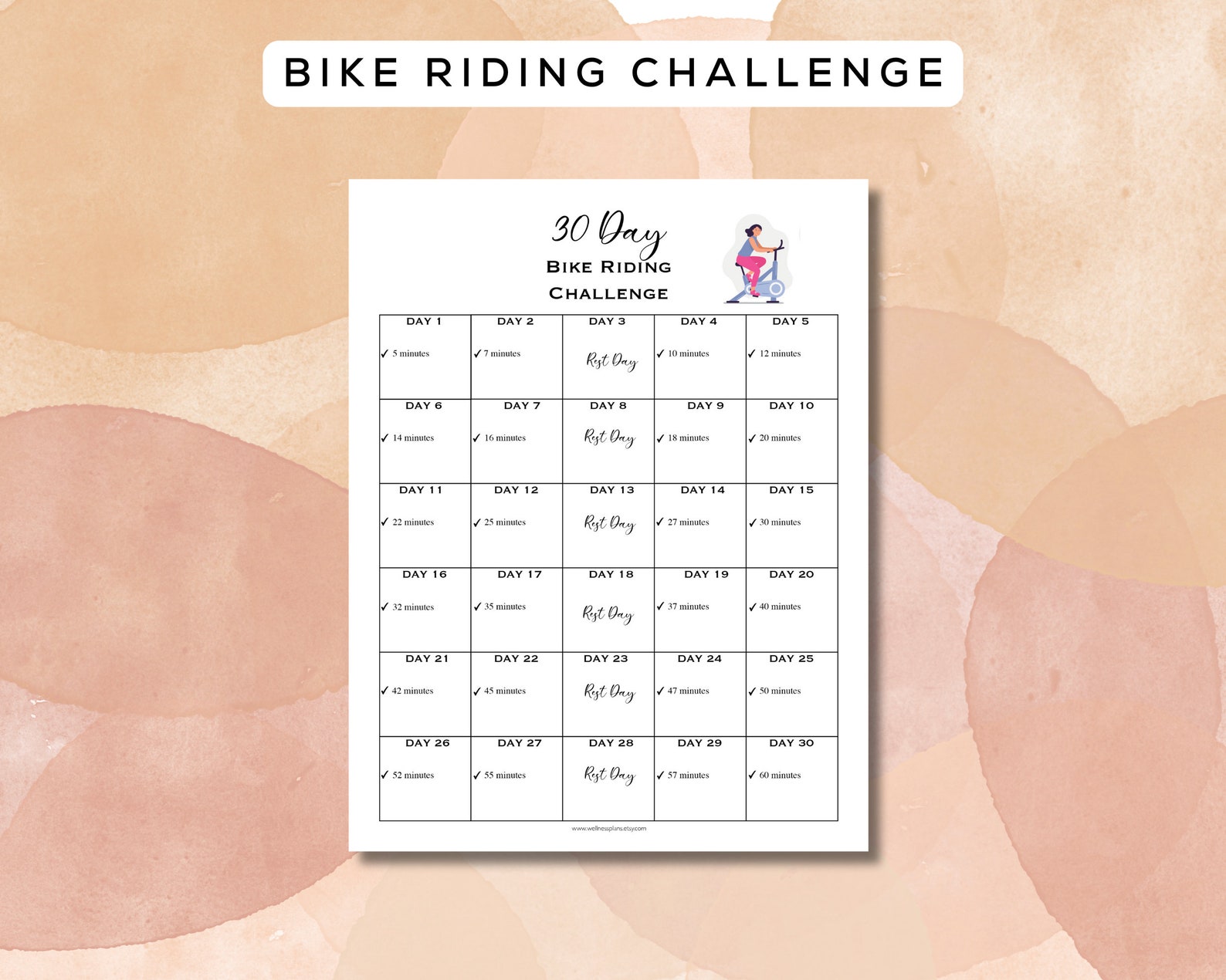 30 Day Cardio Workout Bundle Printable + Interactive PDF | 5 Programs ...