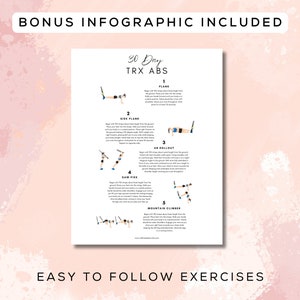 30 Day TRX Ab Workout Plan Printable, Interactive PDF + Digital Gym ...