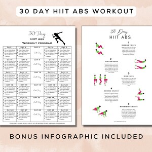 30 Day HIIT Workout Bundle Printable + Interactive PDF | Bonus ...