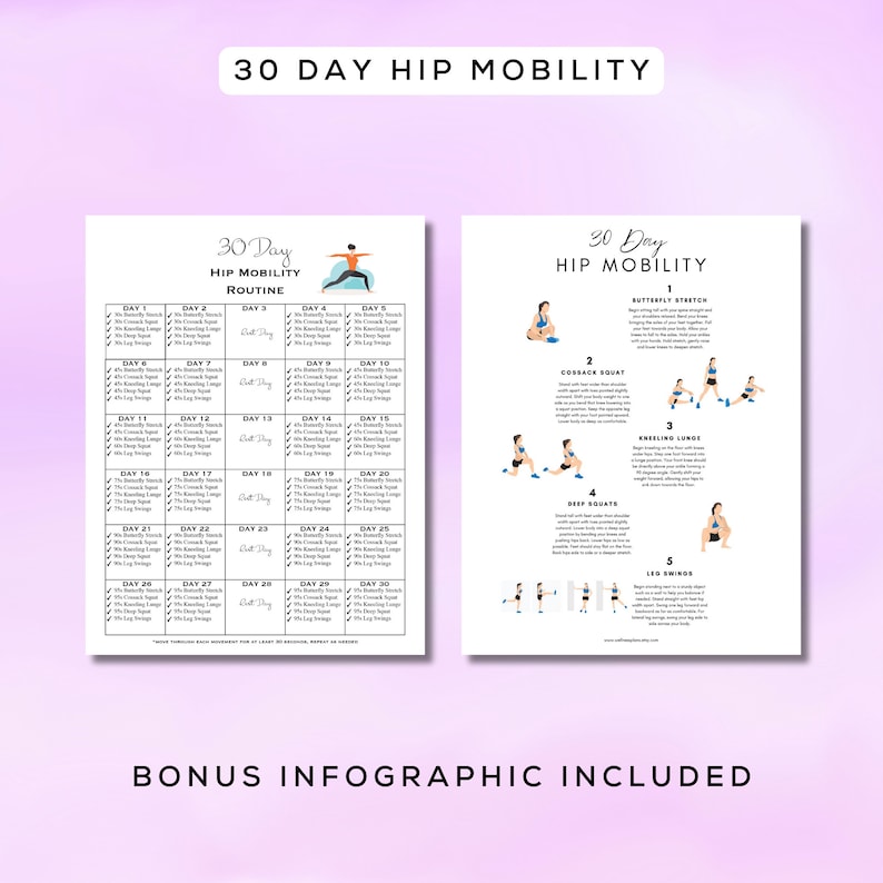 30 Day Mobility Bundle Printable + Interactive PDF | 3 Mobility ...