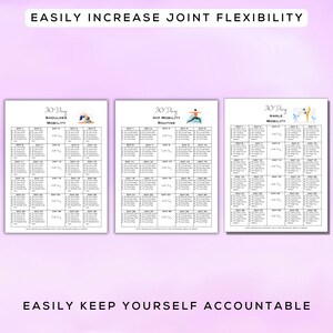 30 Day Mobility Bundle Printable + Interactive PDF | 3 Mobility ...