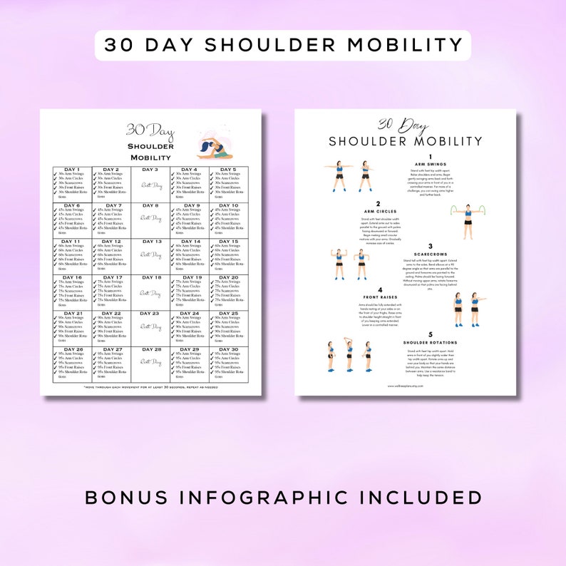30 Day Mobility Bundle Printable + Interactive PDF | 3 Mobility ...