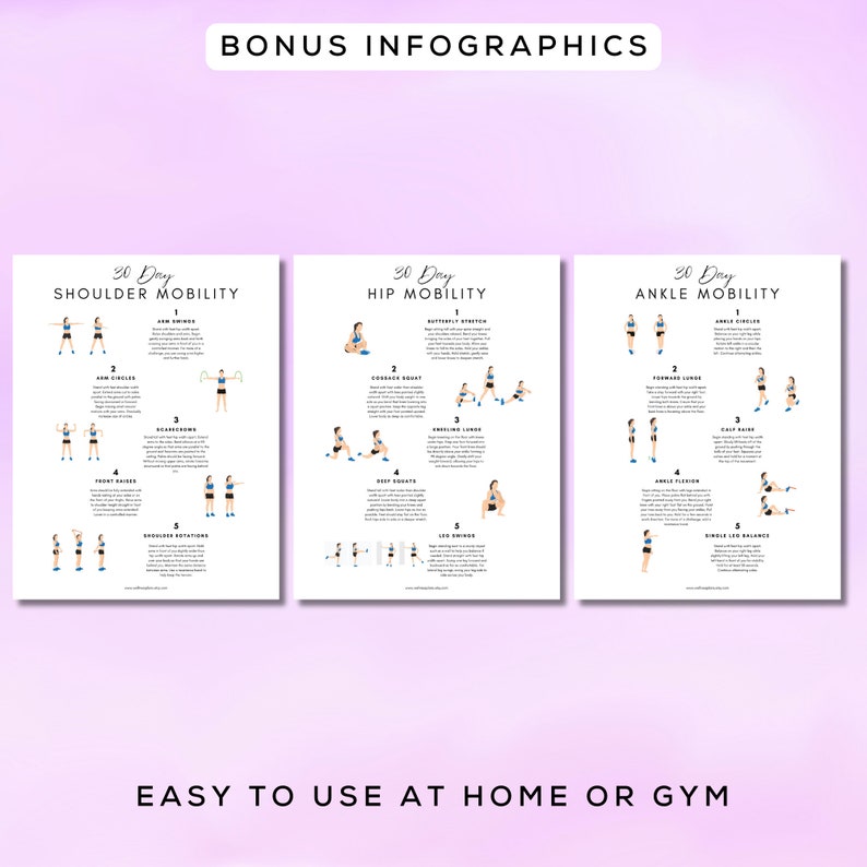 30 Day Mobility Bundle Printable + Interactive PDF | 3 Mobility ...