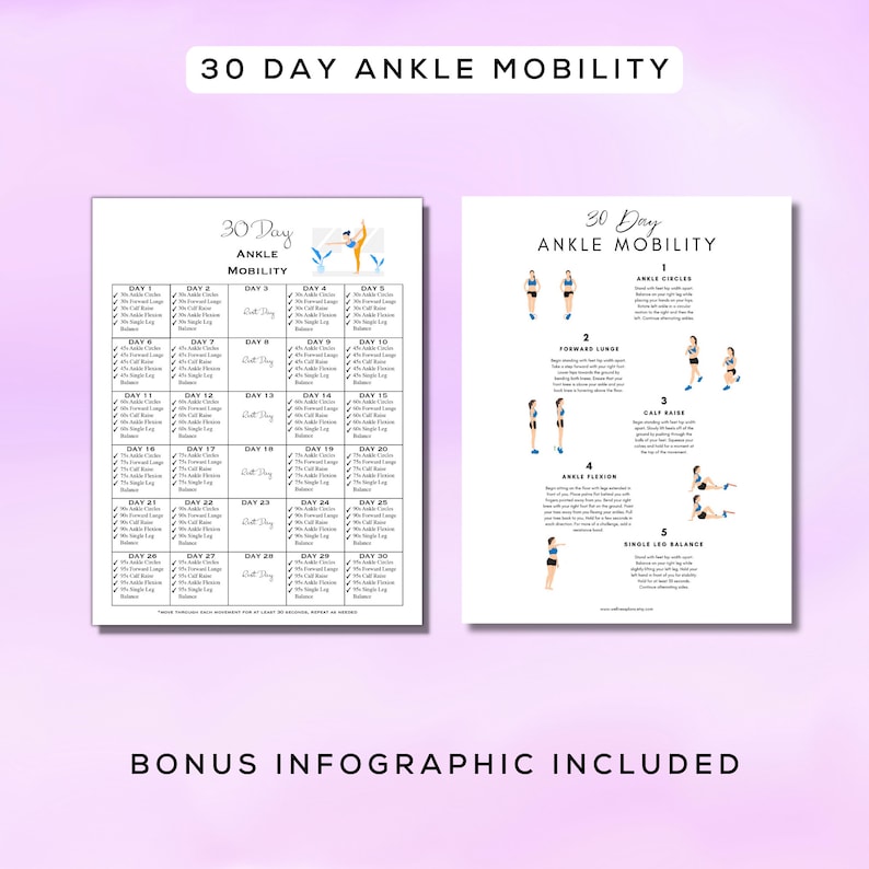 30 Day Mobility Bundle Printable + Interactive PDF | 3 Mobility ...