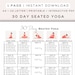 30 Day Seated Yoga Printable + Interactive PDF | Easy to Follow Poses ...