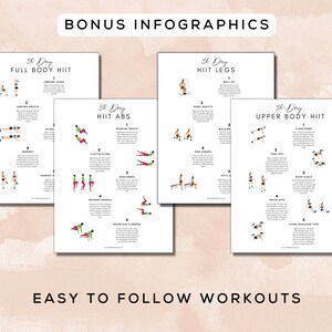 30 Day HIIT Workout Bundle Printable + Interactive PDF | Bonus ...