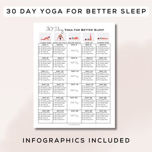 30 Day Yoga Bundle Printable + Interactive PDF | 6 Programs, Easy to ...