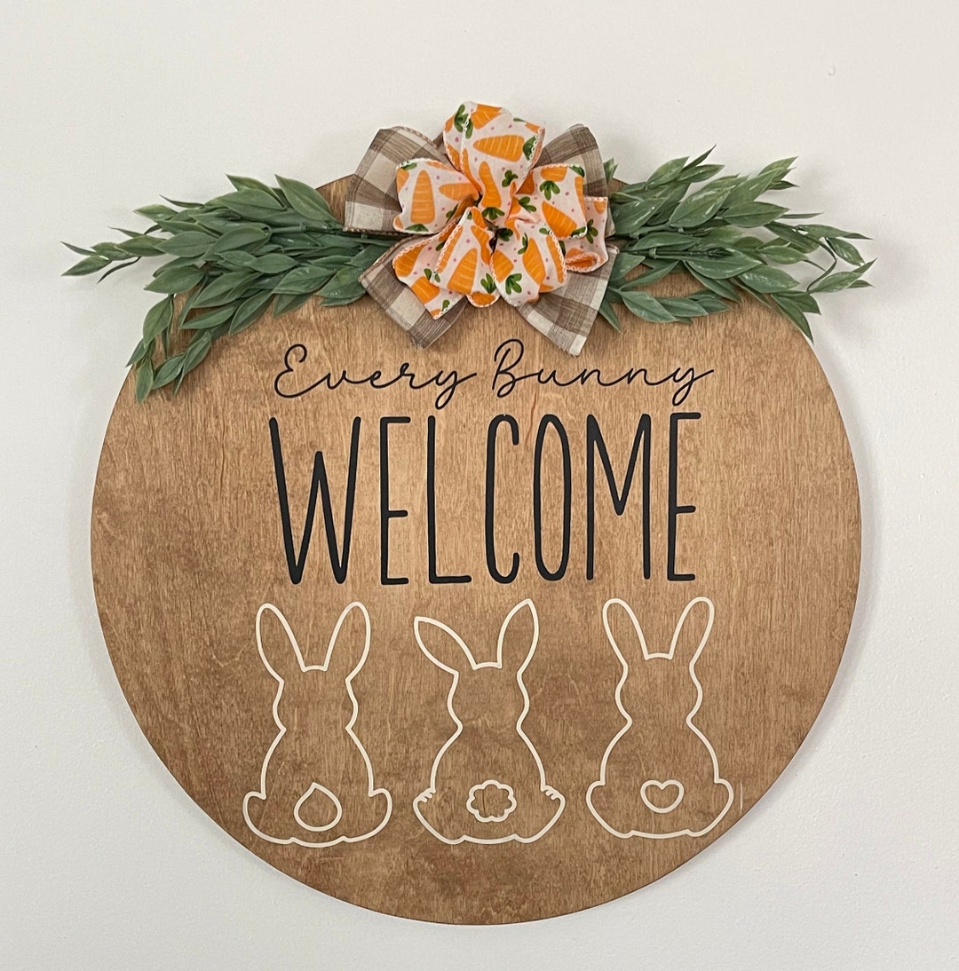 Every Bunny Welcome Hanger - Etsy