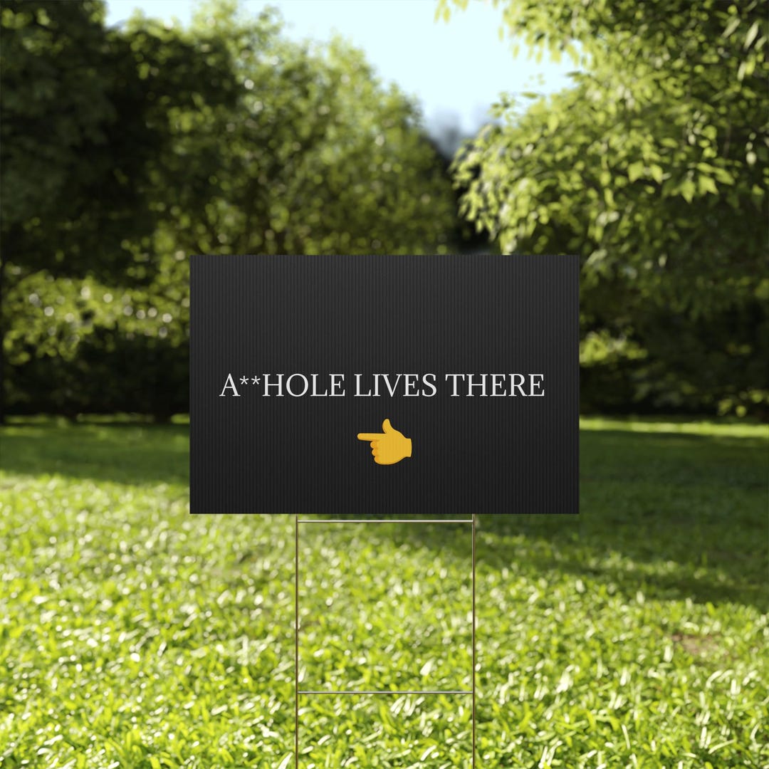 Plastic Yard Sign, Hate Neighbor, Love Neighbor, Yard Decor, Custom ...