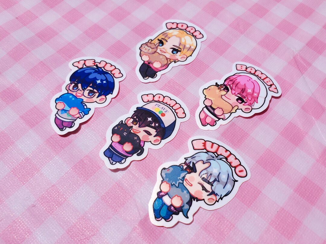 PLAVE Waeyo Kpop Vtuber Fanart Chibi Stickers - Etsy