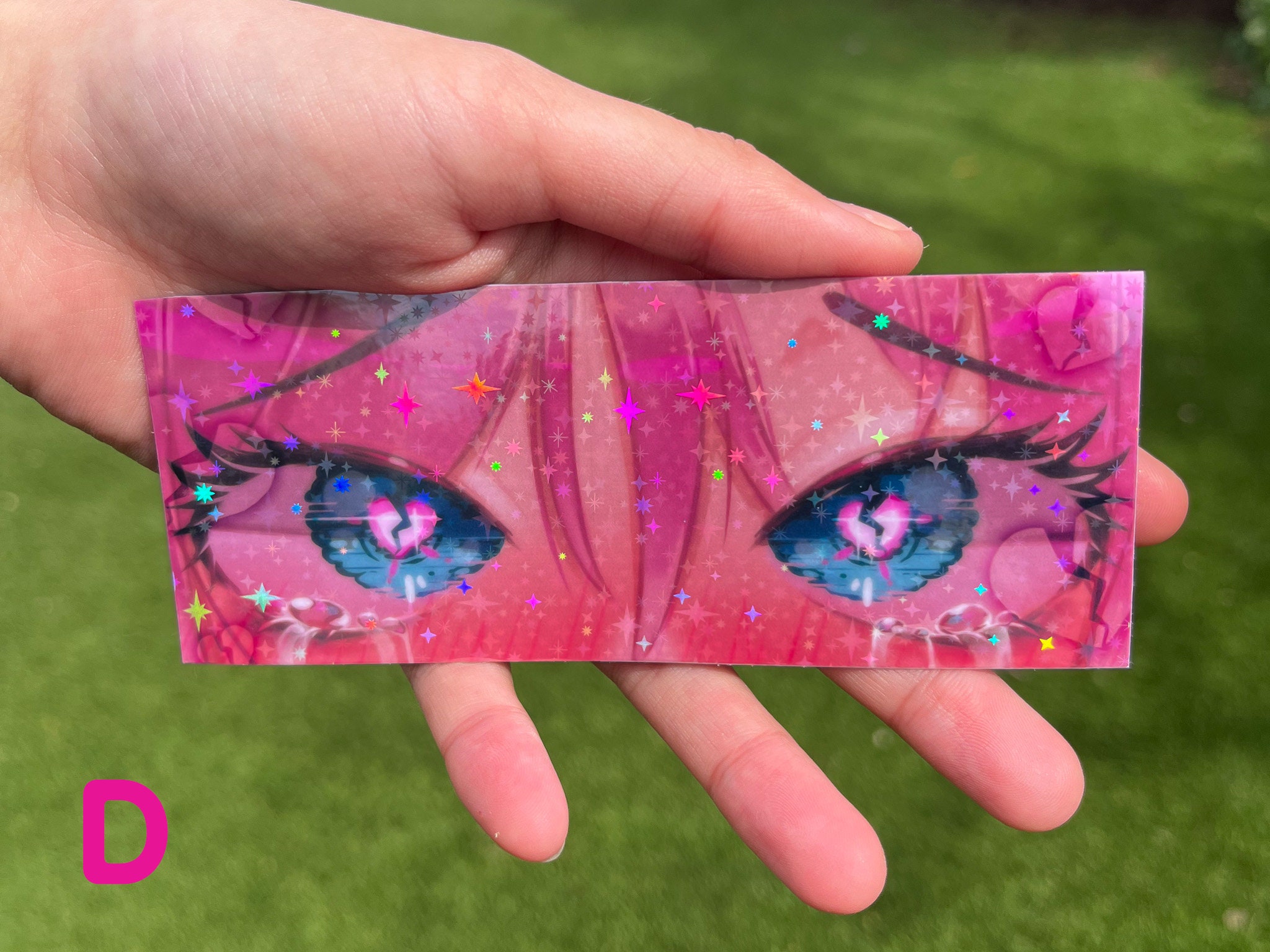 Cute Dreamy Holographic Anime Shoujo Kawaii Girl Heart Eyes - Etsy