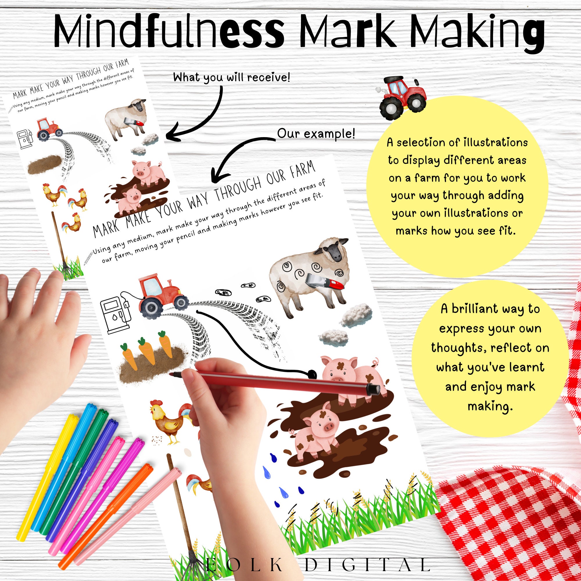 Digital Download Early Years Learning Pack Farm Topic Childminder ...