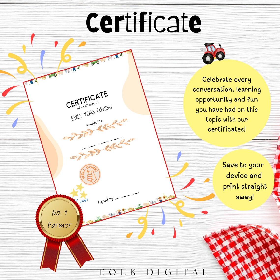 Digital Download Early Years Learning Pack Farm Topic Childminder ...