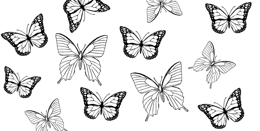 Butterfly 16 Oz Tumbler Svg Etsy