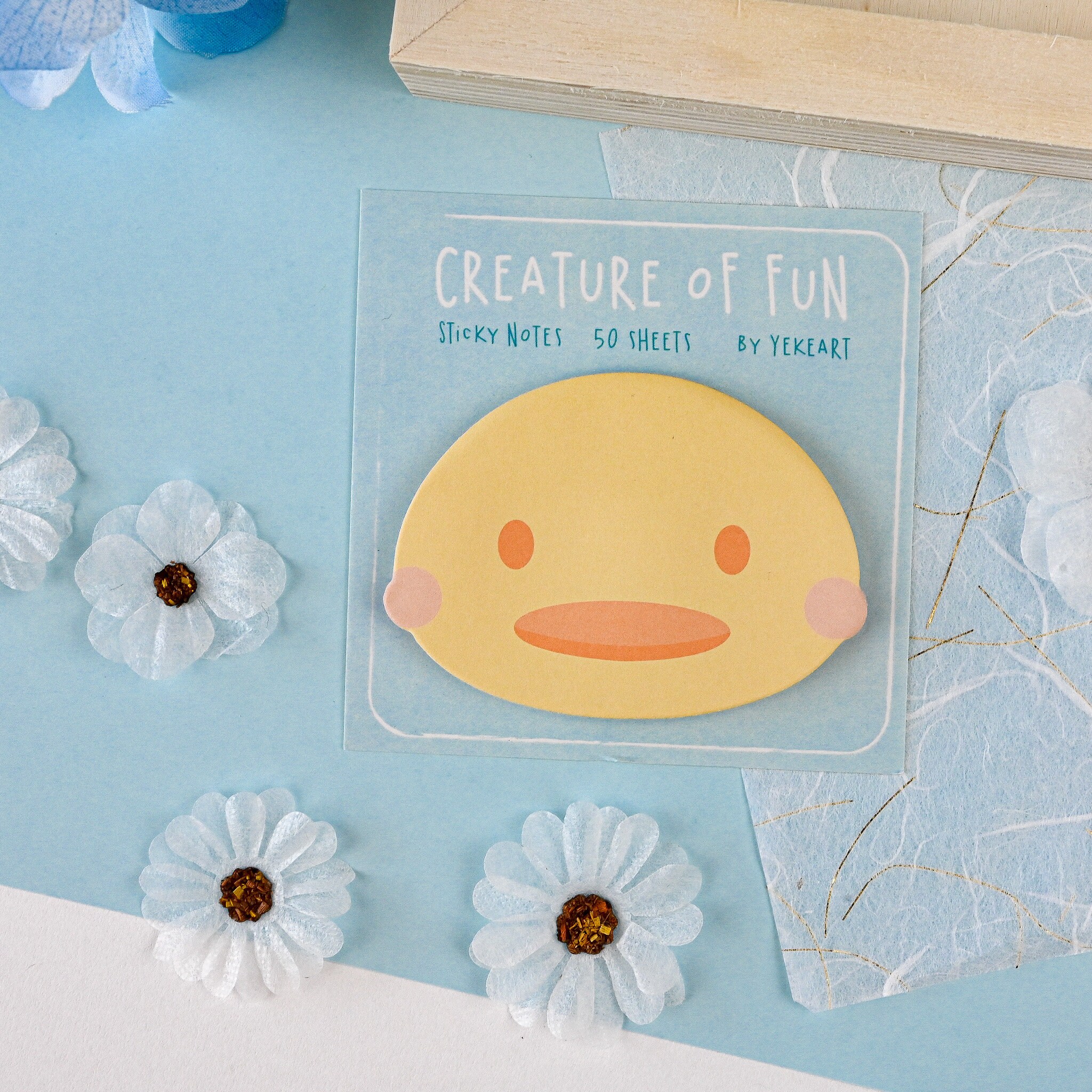 Duck Stationery Bundle Pastel Washi Tape Cute Sticky Notes Kawaii ...