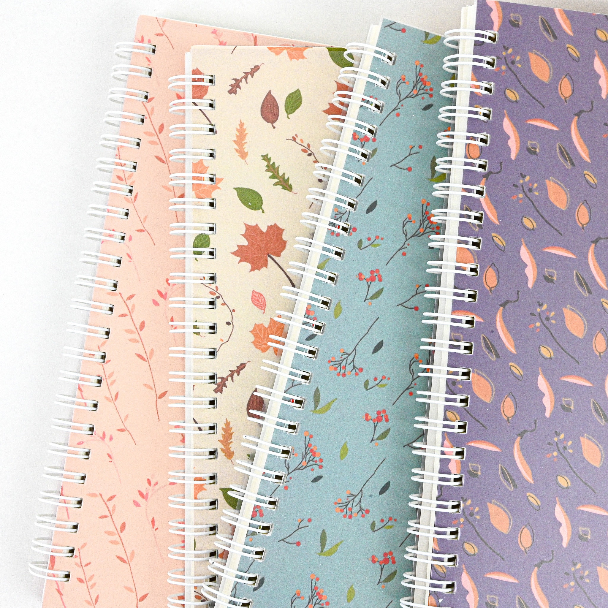 Lined Notebook Flowers A5 Lined Paper Spiral Notebook Floral Diary ...