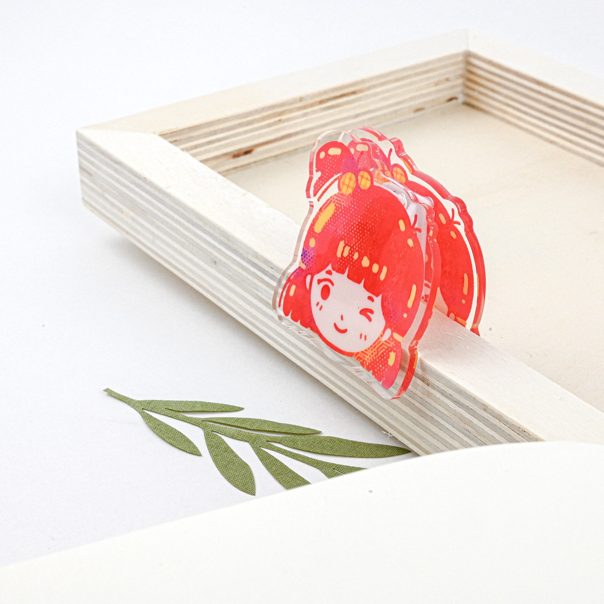 Cute Girl Binder Clip Kawaii Journal Clip Cute Planner Clip - Etsy