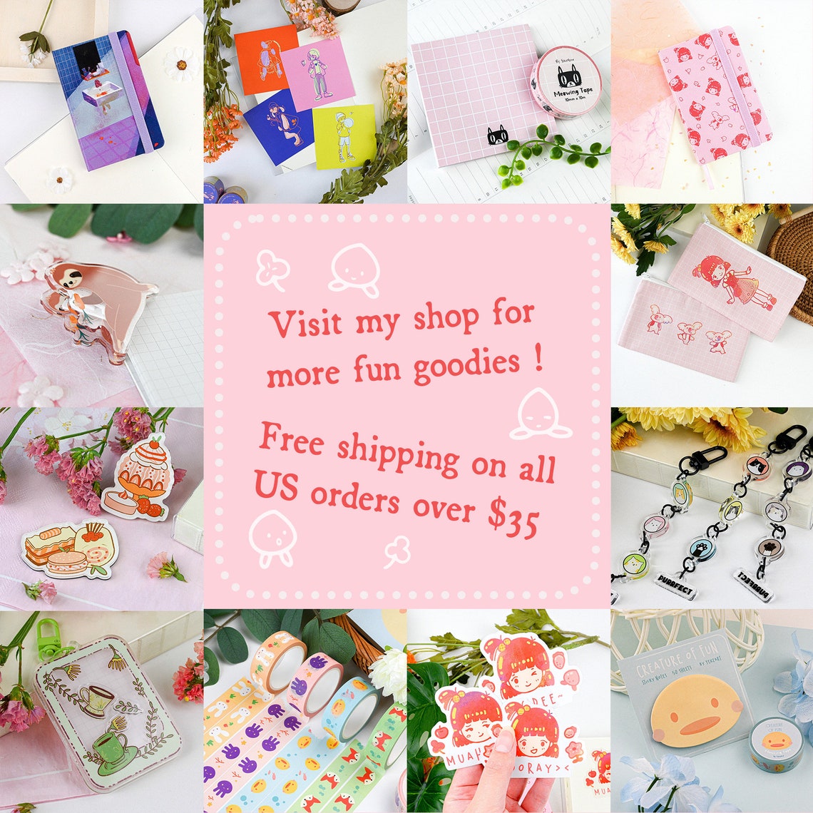 Cute Animal Lanyard Keychain Acrylic Charm Colorful Keychain Kawaii ...