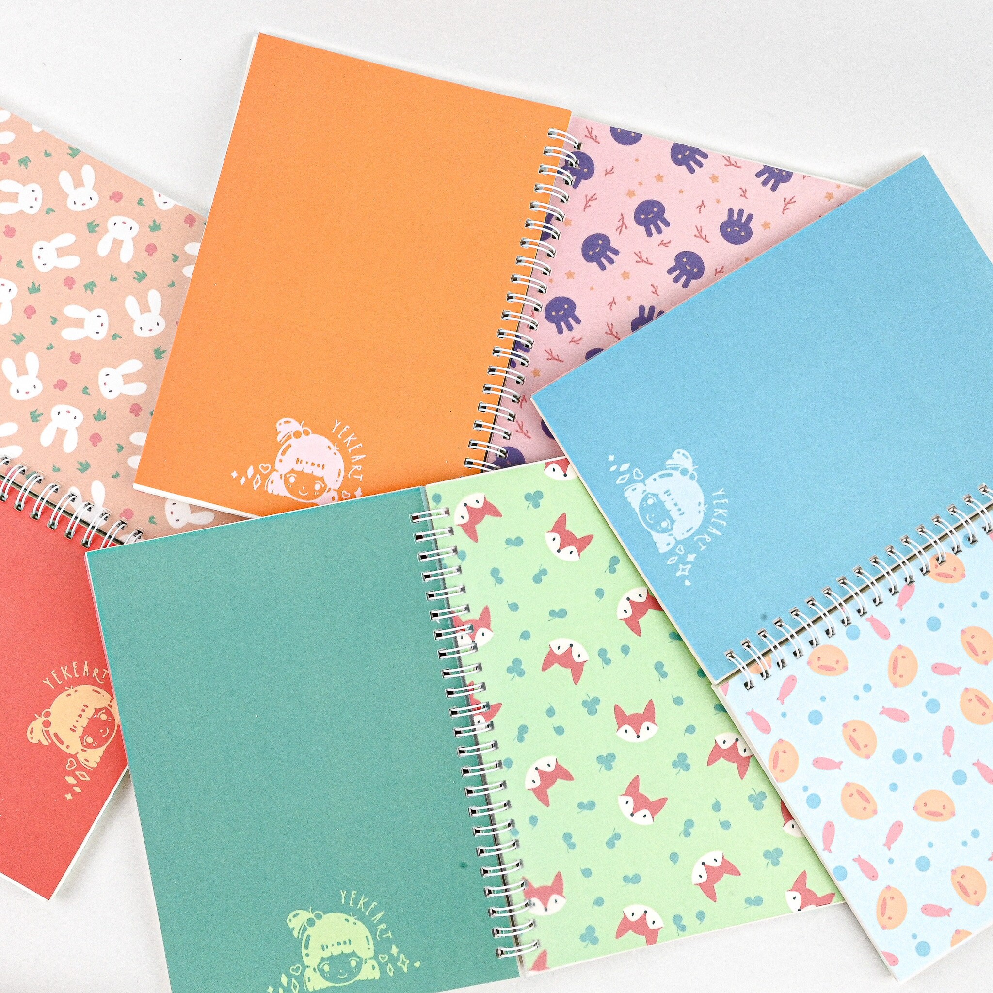 Dotted Notebook Cute A5 Dot Grid Journal Cute Spiral Notebook Animal ...