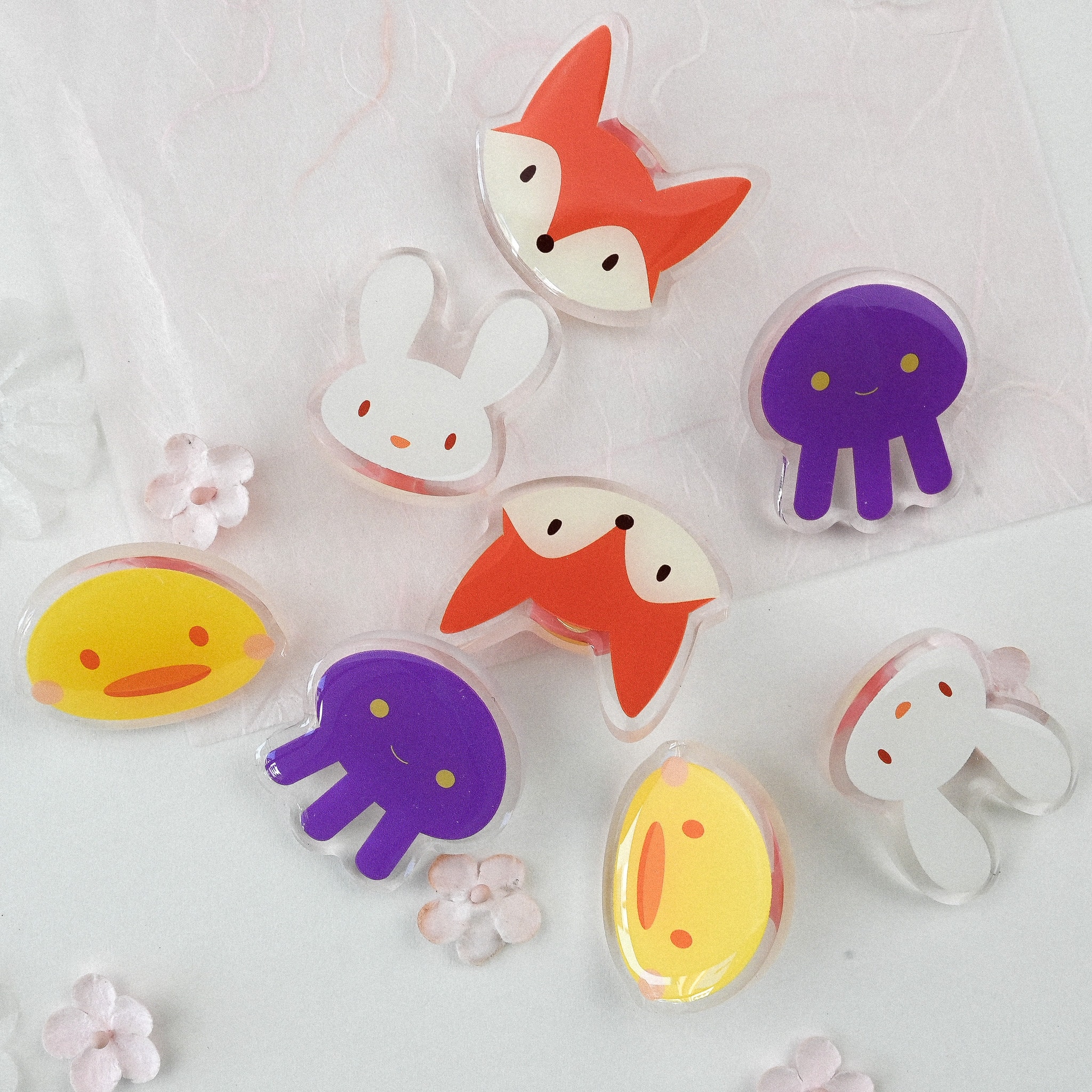 Cute Animal Acrylic Pin Kawaii Cute Acrylic Pin Badge for Backpack ...