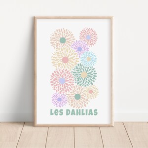 Set of 3 Printable Posters, Boho Flower Art, Minimalist Floral Prints ...