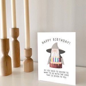 Printable Wizard Birthday Card Funny Greeting Card - Etsy