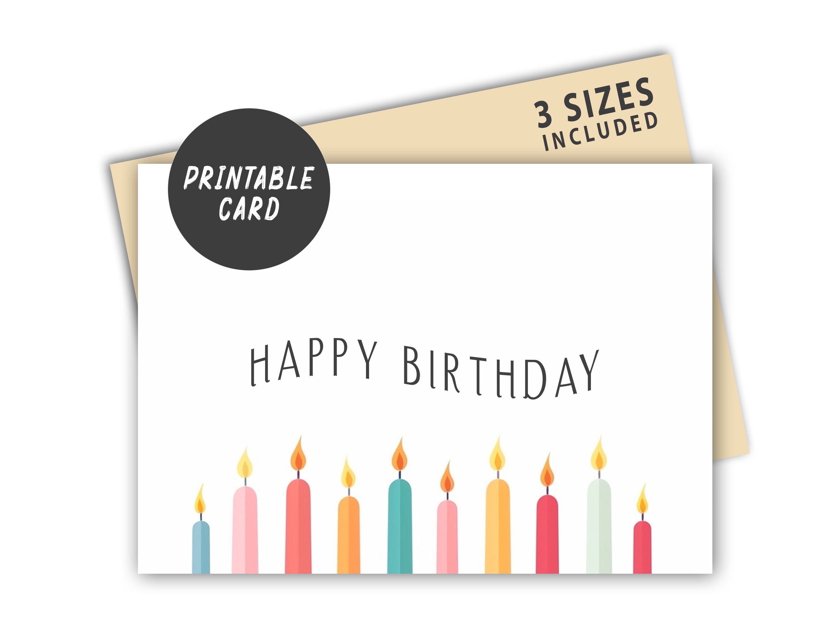 Birthday Candle Template