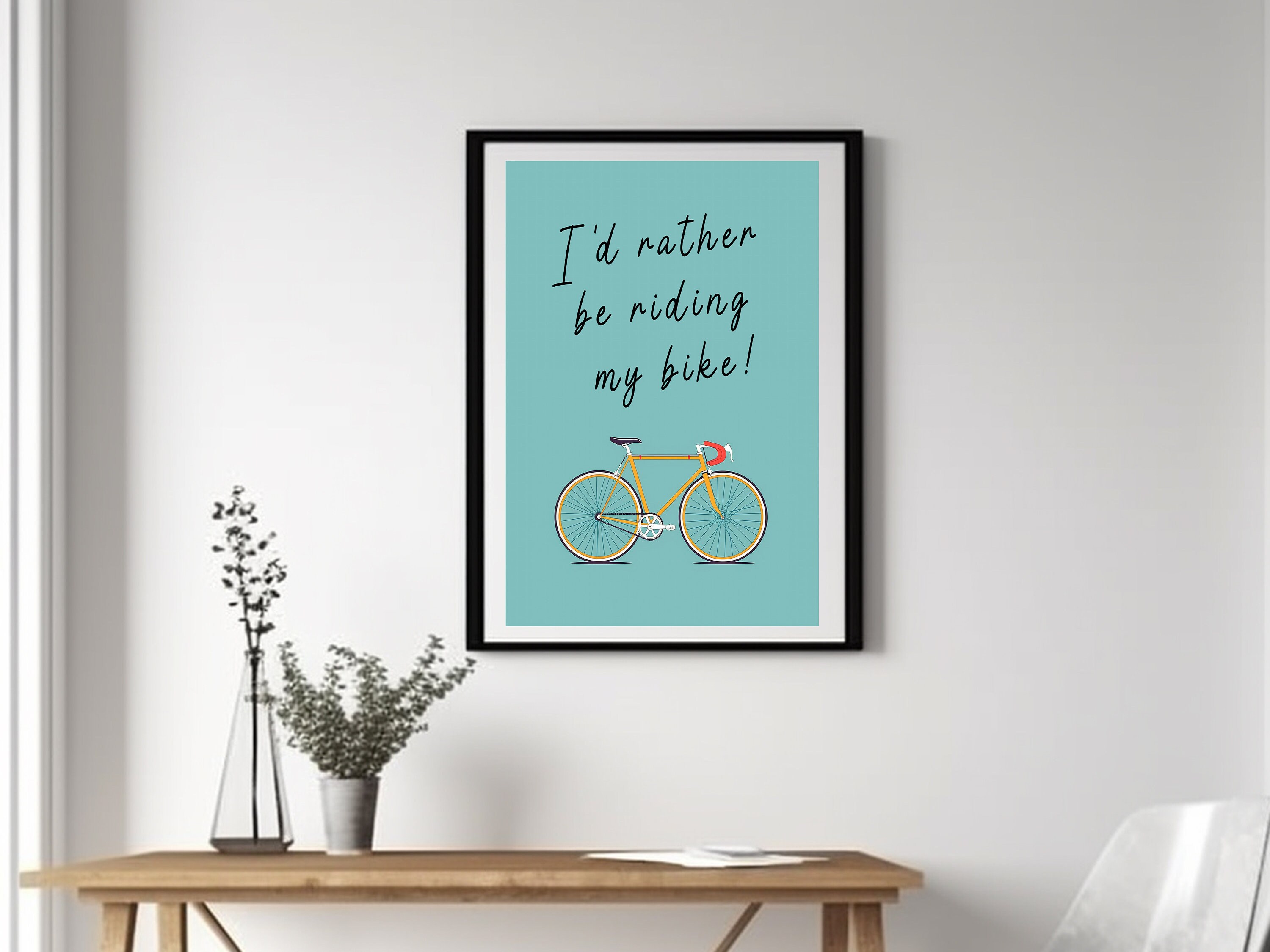 Bicycle Printable Poster, Minimalist Design, Digital Download, Wall Art ...