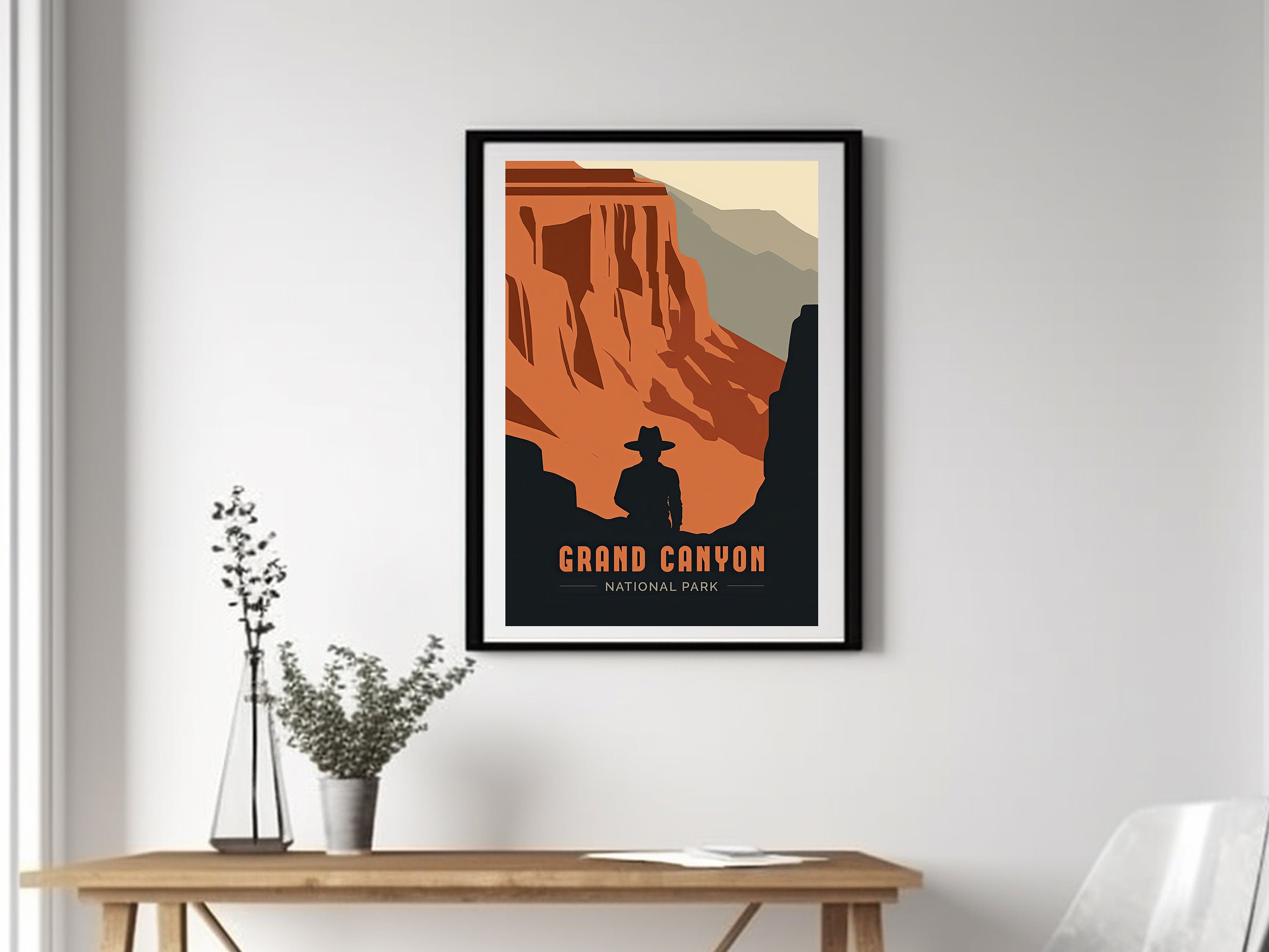 Grand Canyon Printable Travel Poster, Minimalist Design, National Park ...