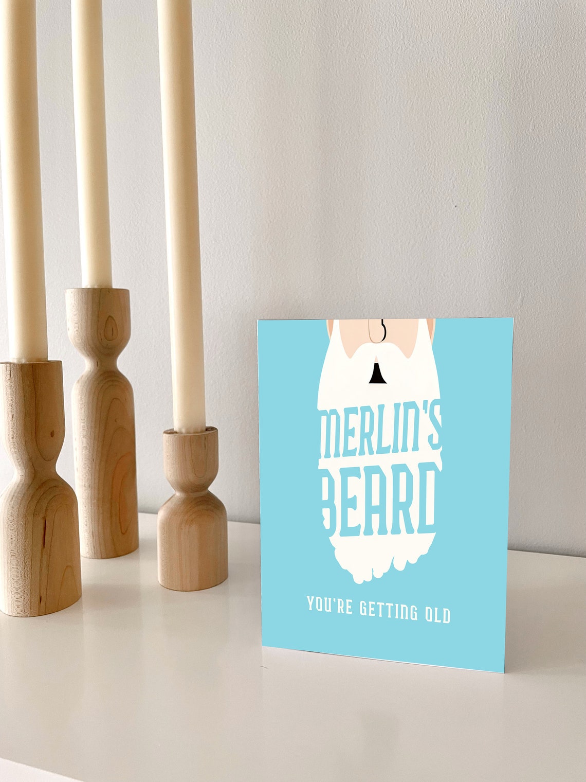 Printable Merlin's Beard Birthday Card - Funny Punny Greeting Card ...
