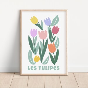 Set of 3 Printable Posters, Boho Flower Art, Minimalist Floral Prints ...