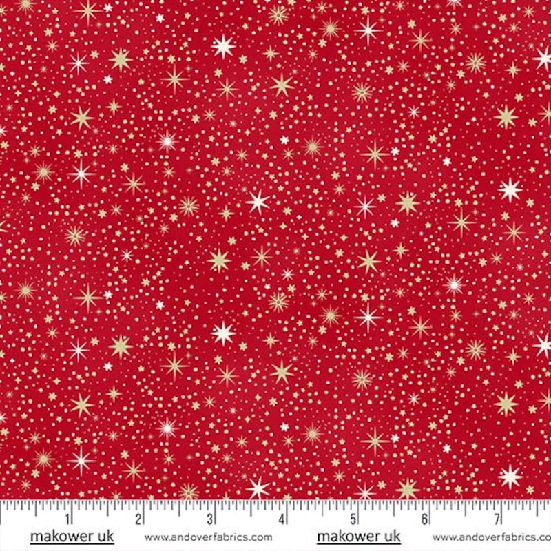 Red Christmas Fabric - Etsy