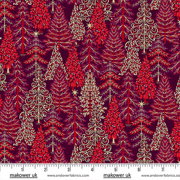 Red Christmas Fabric - Etsy