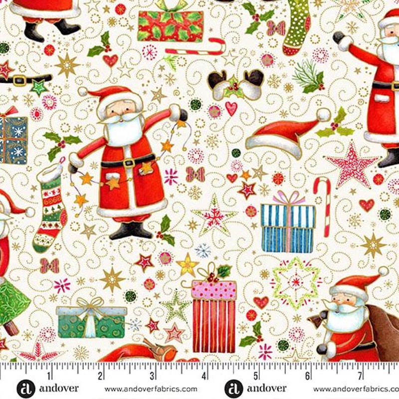 Makower Metallic Fabric - Etsy