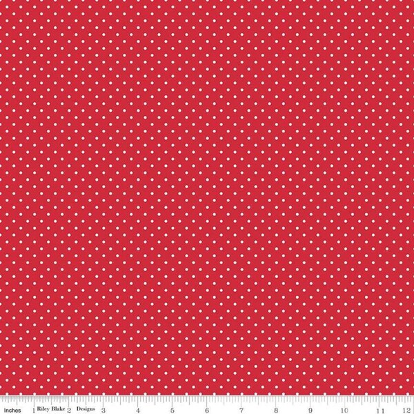 Pin Dot Christmas Fabric - Etsy