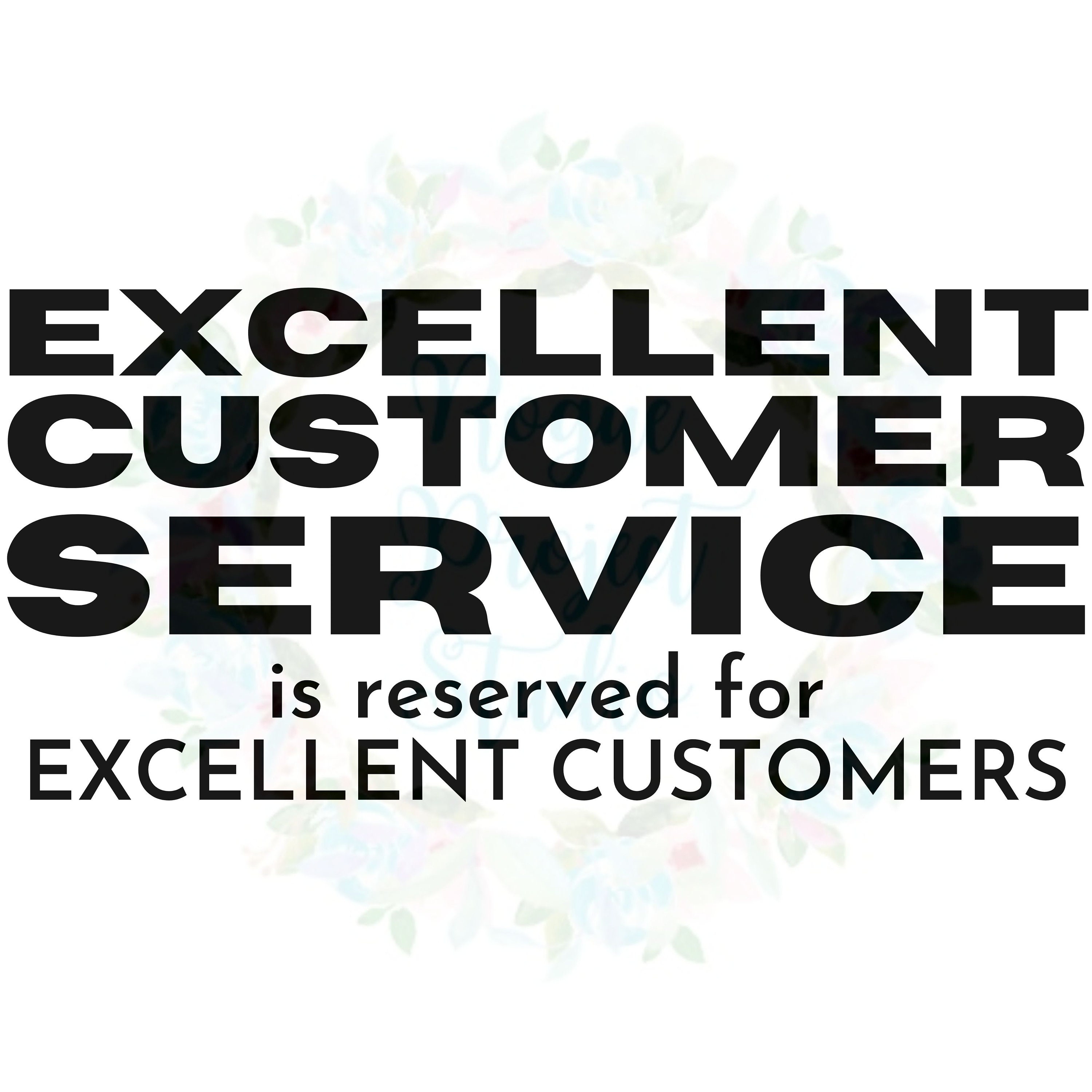 Excellent Customer Service - Svg, Png, Jpg - Instant Download - Etsy